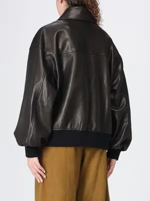 Khaite Shelman Cropped Lamb Nappa Jacket
