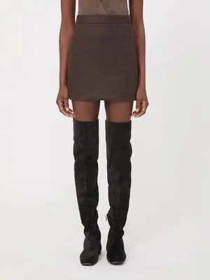 Max Mara Short Double Wool Skirt