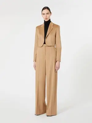 Max Mara Wide Sable-look Trousers