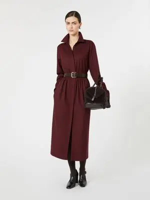 Max Mara Wool Flannel Shirt Dress