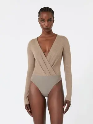 Max Mara Cashmere Rib-knit Bodysuit