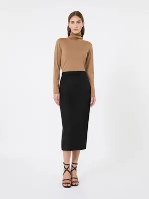 Max Mara Wool Yarn Polo-neck Sweater