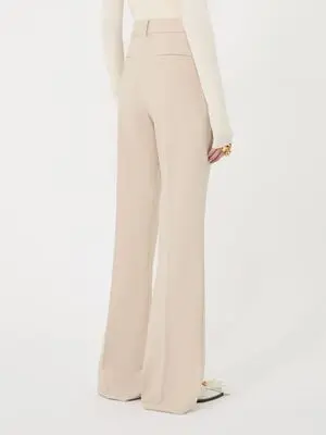 Max Mara Flared Stretch Wool Trousers