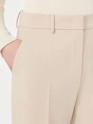Max Mara Flared Stretch Wool Trousers