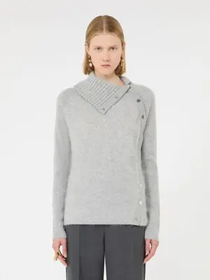 Max Mara Slim Asymmetrical Wool Sweater