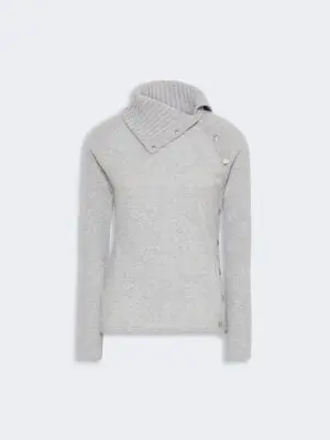 Max Mara Slim Asymmetrical Wool Sweater