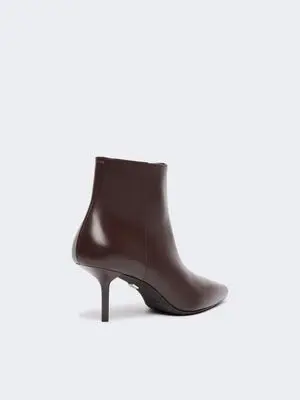 Max Mara Smooth Leather Ankle Boots