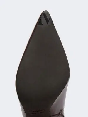 Max Mara Smooth Leather Ankle Boots