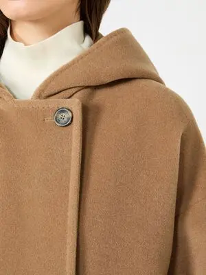 Max Mara Wool And Alpaca Beaver Cloth Coat