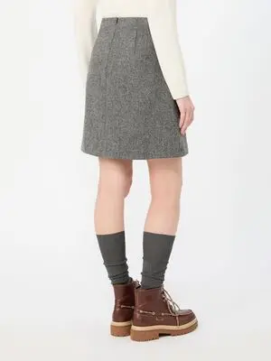 Max Mara Wool Blend Short Skirt