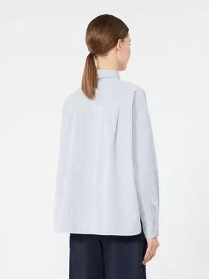 Max Mara Technical Twill And Cotton Poplin Shirt