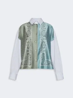 Max Mara Technical Twill And Cotton Poplin Shirt