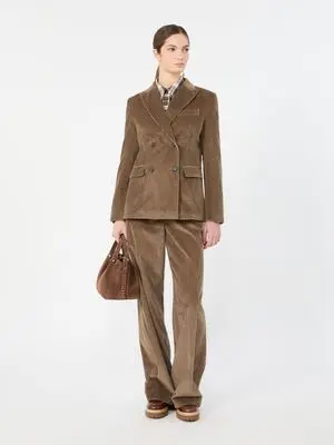 Max Mara Cotton Velvet Trousers