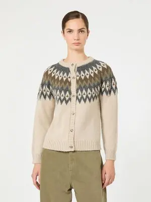 Max Mara Alpaca And Wool Blend Cardigan