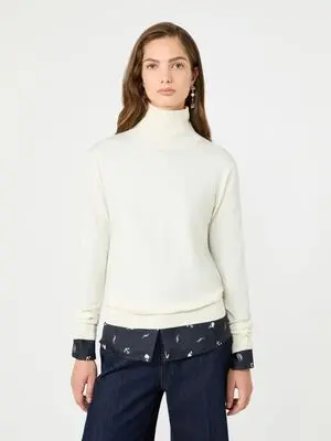 Max Mara Wool And Silk Knit Turtleneck