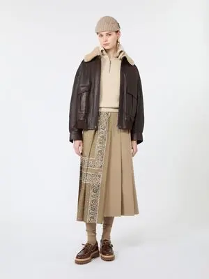 Max Mara Wool Zip-up Roll-neck Jumper