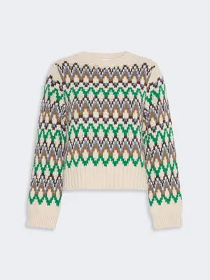 Max Mara Jacquard Wool And Cashmere Sweater