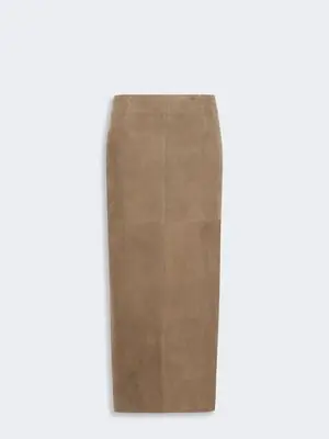 Max Mara Suede Midi Skirt