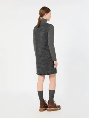 Max Mara Bouclé Jersey Sleeveless Dress
