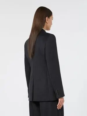 Max Mara Single-breasted Wool Broadcloth Blazer