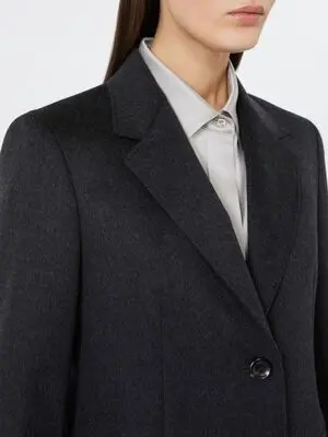 Max Mara Single-breasted Wool Broadcloth Blazer