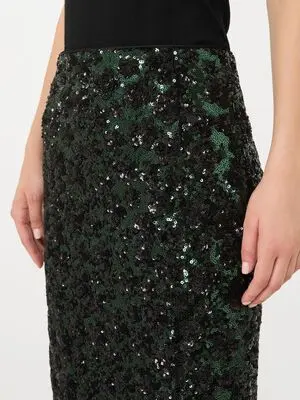 Max Mara Tulle Sequinned Pencil Skirt
