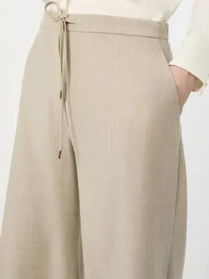 Max Mara Stretch Wool Flannel Joggers