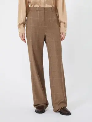 Max Mara Straight-fit Wool Flannel Trousers