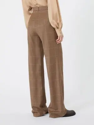 Max Mara Straight-fit Wool Flannel Trousers