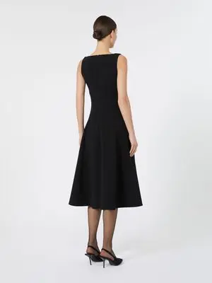 Max Mara Cady Midi Dress With Circle Skirt