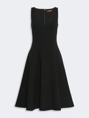 Max Mara Cady Midi Dress With Circle Skirt