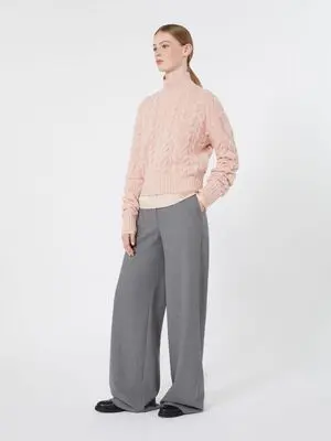 Max Mara Wool And Cashmere Cable-knit Sweater