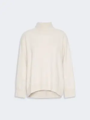 Max Mara Brushed Wool Polo-neck Sweater