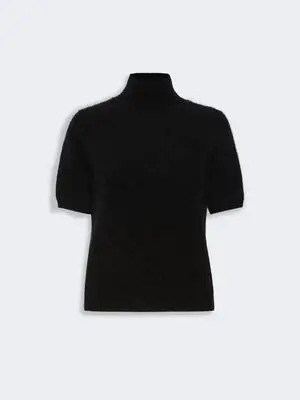 Max Mara Brushed Wool Yarn Polo-neck Sweater