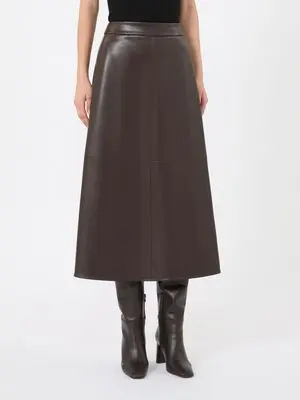 Max Mara Coated Jersey Circle Skirt