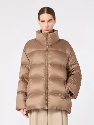 Max Mara Roomy Puffer Jacket In Water-repellent Plain-weave Fabric