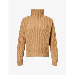 Le Kasha High-neck Rib-knit Cashmere Jumper