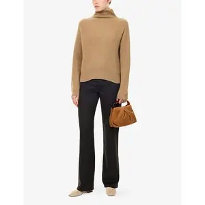 Le Kasha High-neck Rib-knit Cashmere Jumper