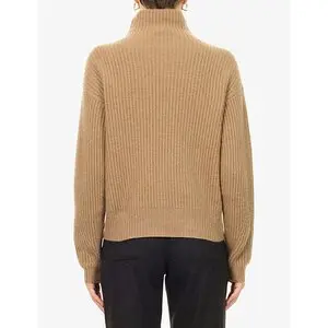 Le Kasha High-neck Rib-knit Cashmere Jumper