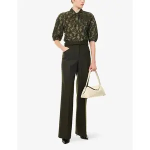 Gabriela Hearst Sansi Fringed Silk-blend Shirt