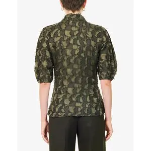 Gabriela Hearst Sansi Fringed Silk-blend Shirt