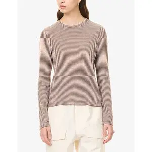 ME+EM Me + Em Striped Cotton T-shirt