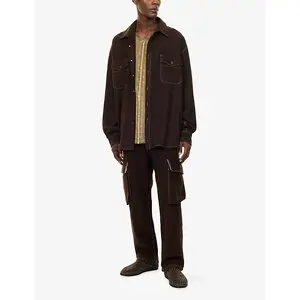 UMA WANG Tavis Flap-pockets Wool-blend Shirt