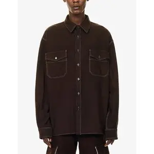 UMA WANG Tavis Flap-pockets Wool-blend Shirt