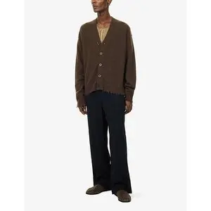UMA WANG Cashmere Raw-edge Cardigan