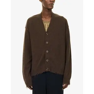 UMA WANG Cashmere Raw-edge Cardigan