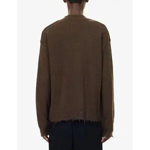 UMA WANG Cashmere Raw-edge Cardigan