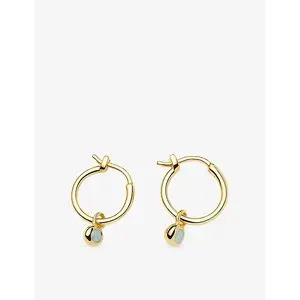 MISSOMA March Birthstone Mini Charm Hoop Earrings - Gold