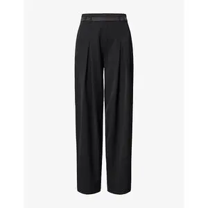 ME+EM Side-stripe Tapered Wool-blend Trousers