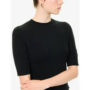 Le Kasha Boxy Short-sleeve Cashmere Jumper